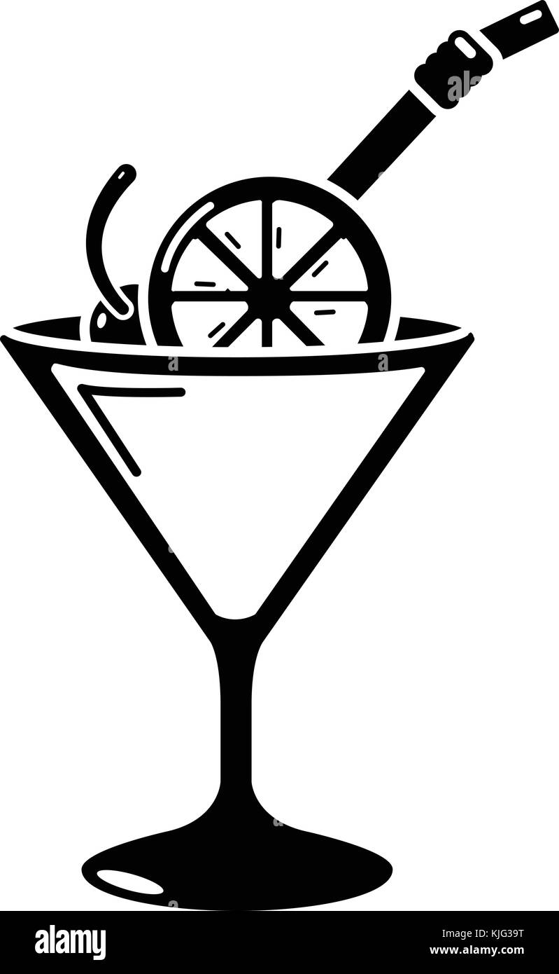 Cocktail icon, simple black style Stock Vector Image & Art - Alamy