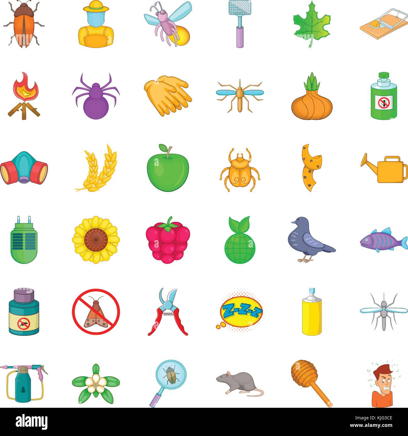 Catching paper icons set, cartoon style Stock Vector Image & Art - Alamy