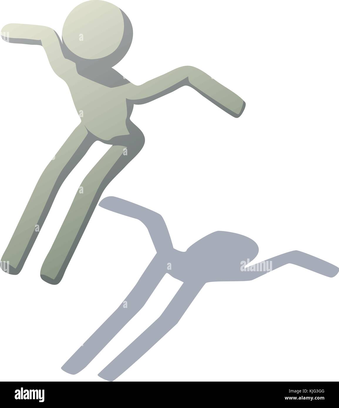 Leaping for life Stock Vector Images - Alamy