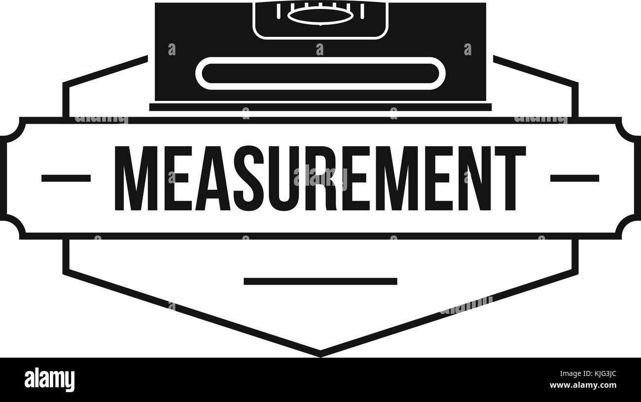 Measurement level logo, simple black style Stock Vector Image & Art - Alamy
