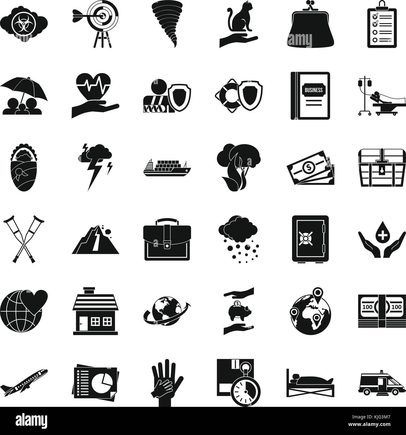 Hospital icons set, simple style Stock Vector Image & Art - Alamy