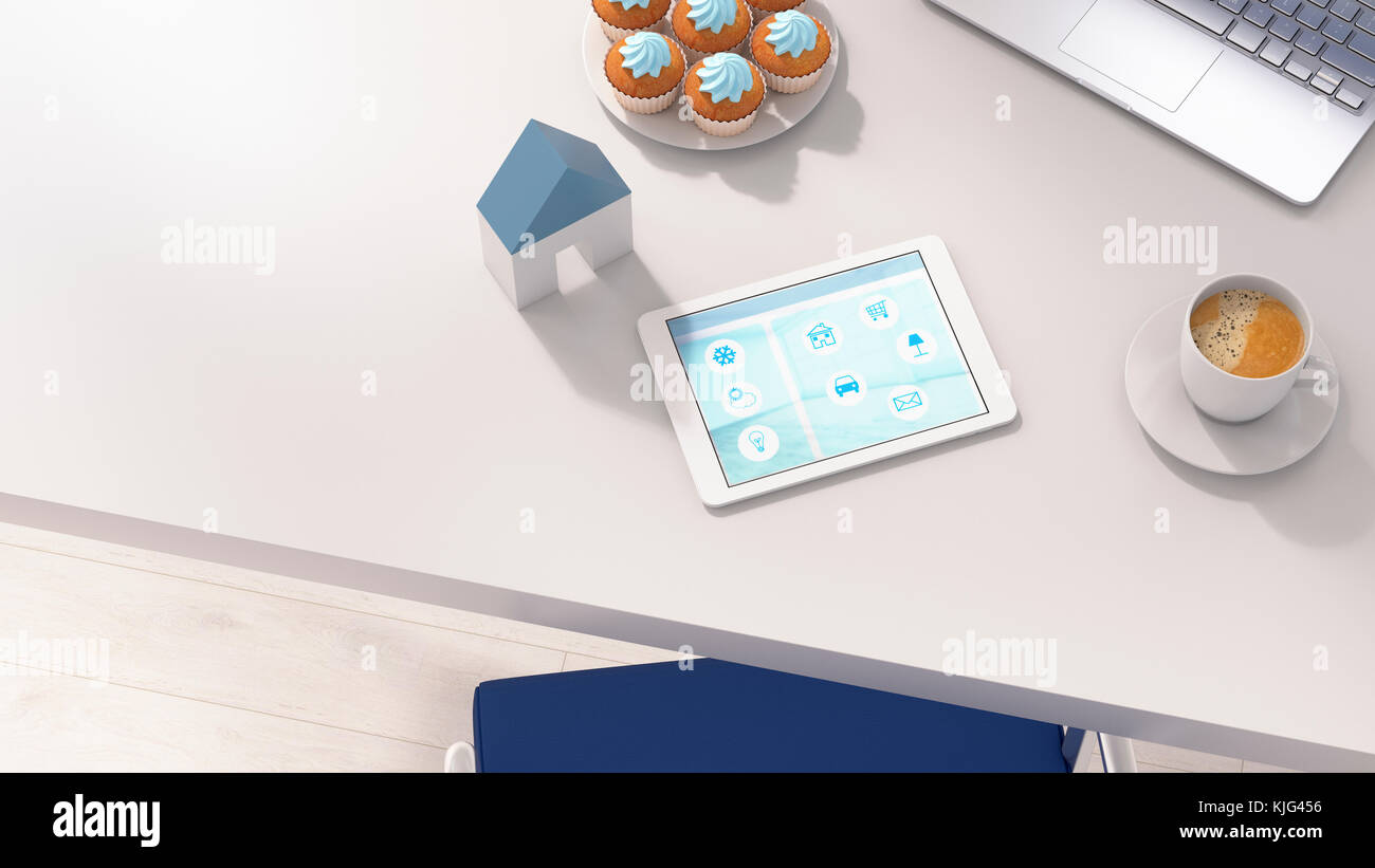 Digital home icon hi-res stock photography and images - Alamy