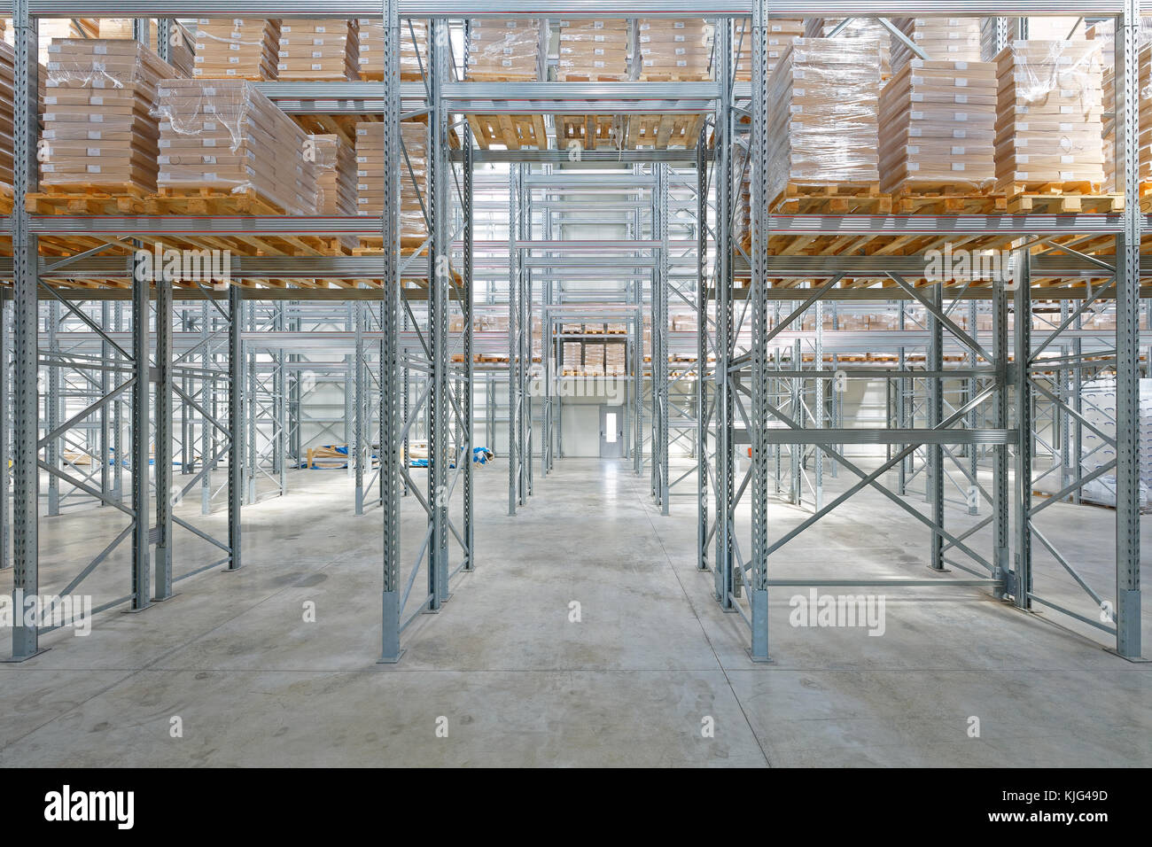 Distribution center warehouse storage pallet racking system hi-res ...