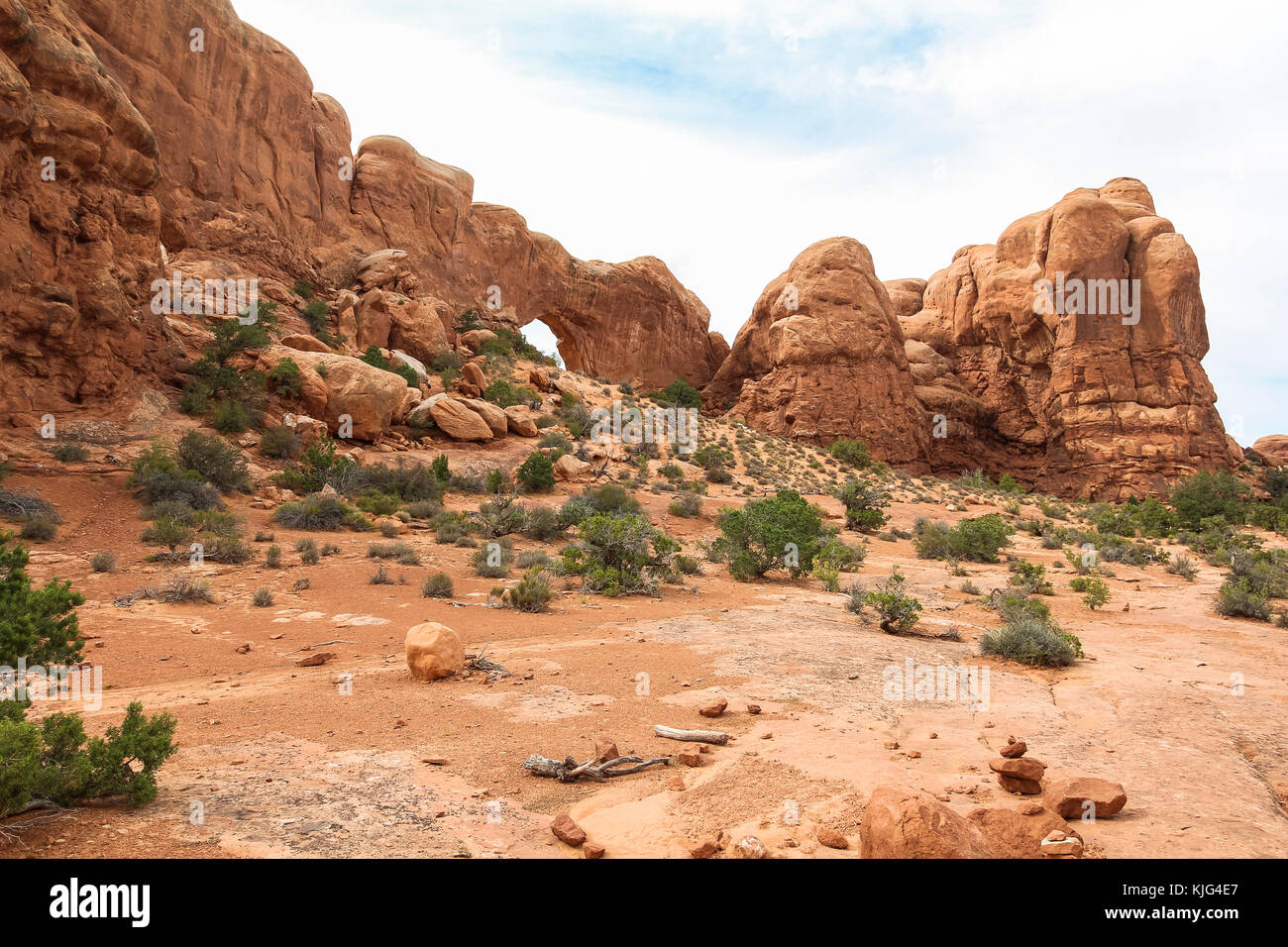 The windows section in the Arches National Park, Utah Stock Photo - Alamy