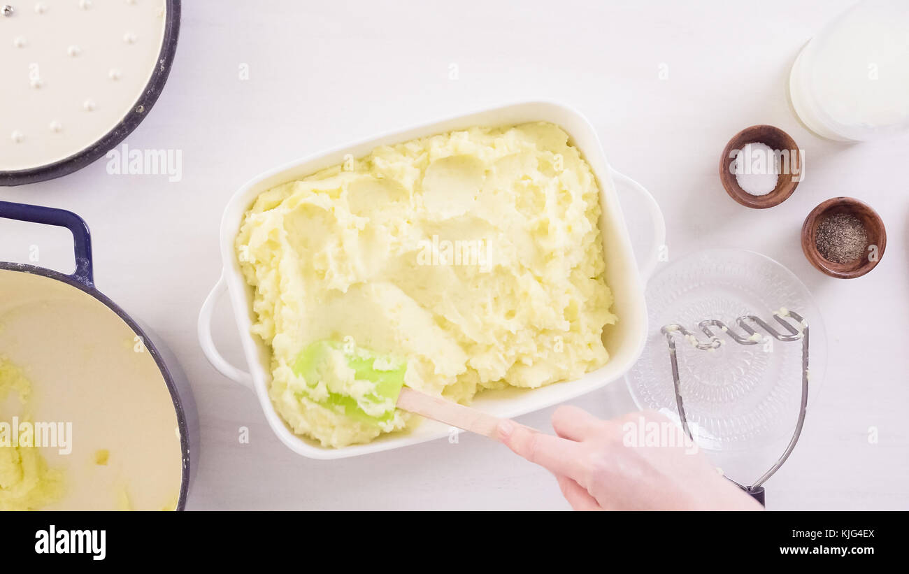 Step step preparing classic mashed hi-res stock photography and images ...