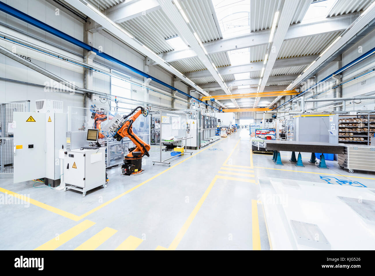 Factory shop floor Stock Photo - Alamy