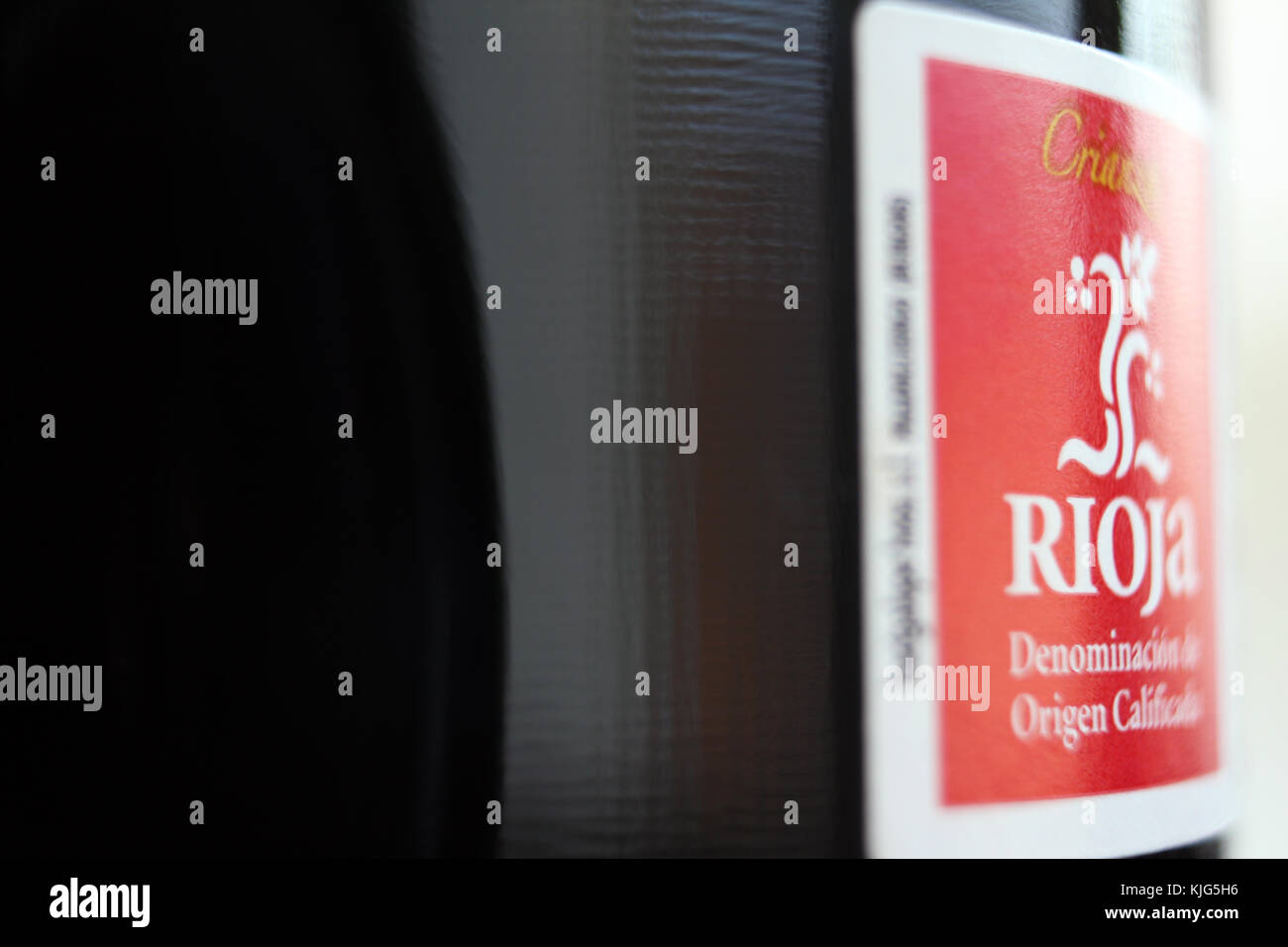 Spanish Wine bottle label Rioja "Qualified Designation of Origin ...