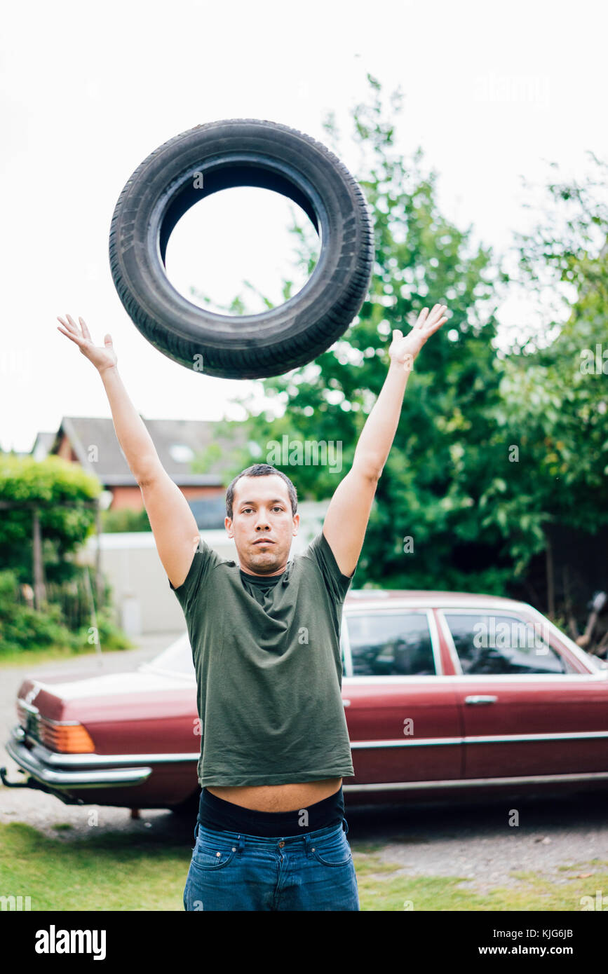 Candid tyre hi-res stock photography and images - Alamy