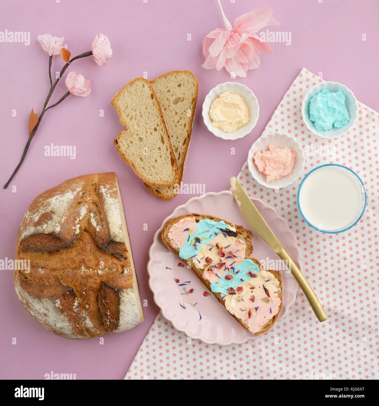 Pastel colored decoration hi-res stock photography and images - Alamy