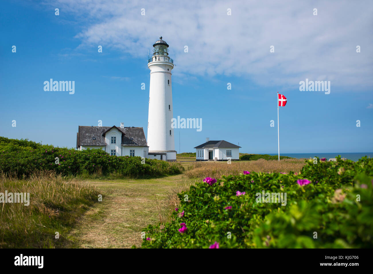Denmark, Hirtshals, lighthouse Stock Photo - Alamy