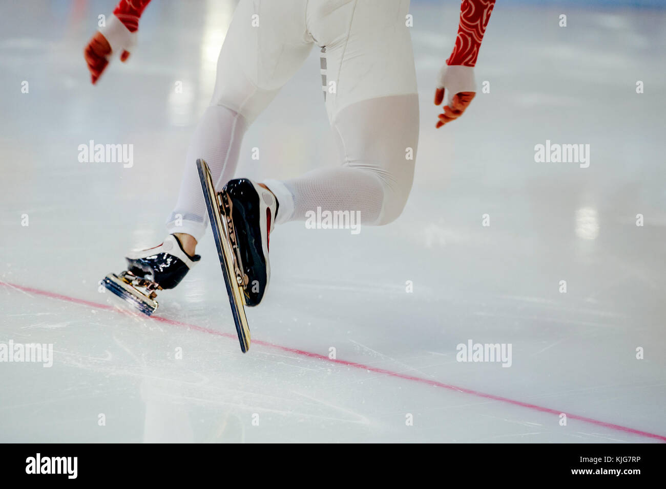 start legs men athletes speed skaters in competition speed skating ...