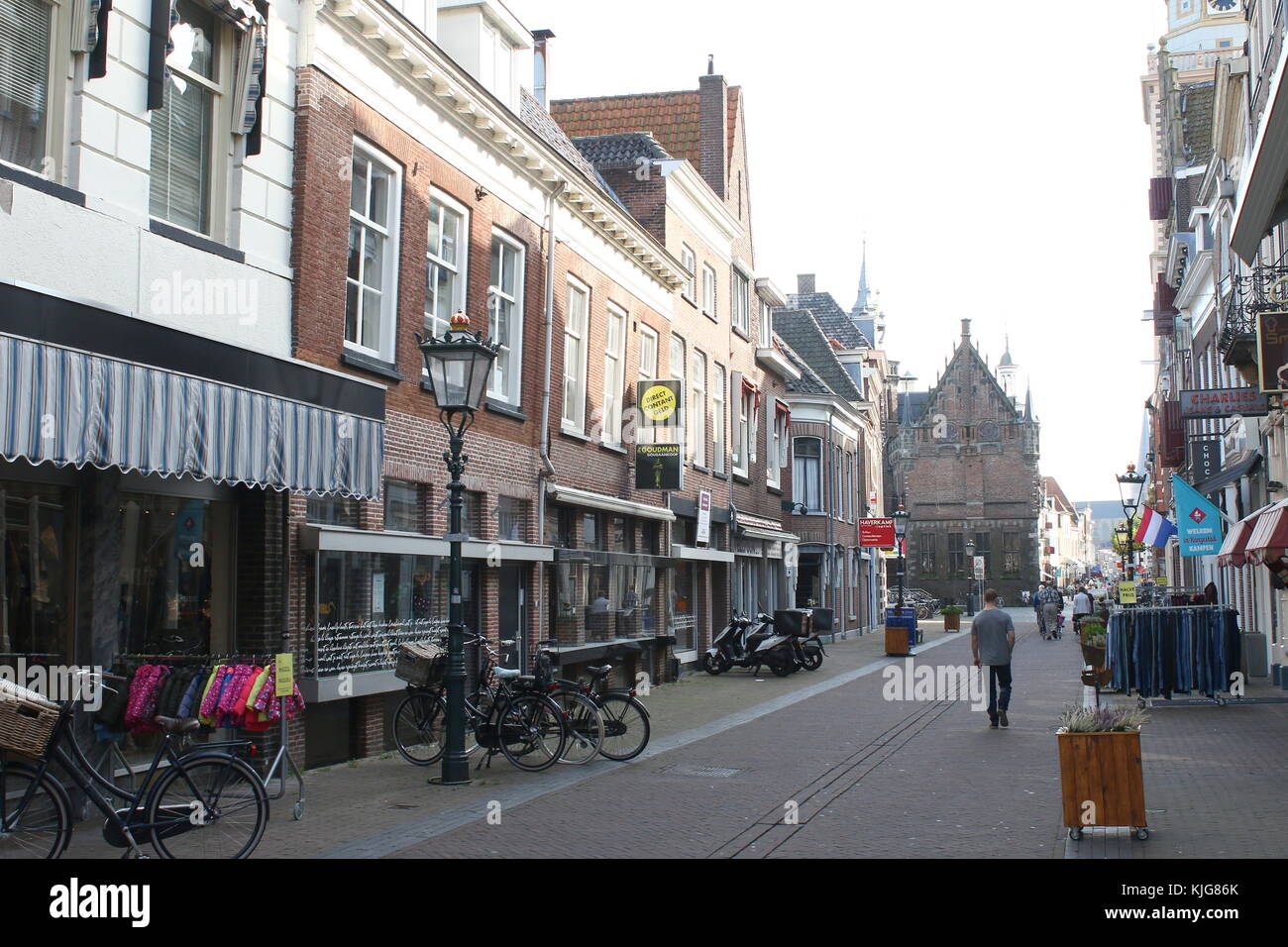 Old inner city of Kampen, Overijssel Province, Netherlands Stock Photo ...