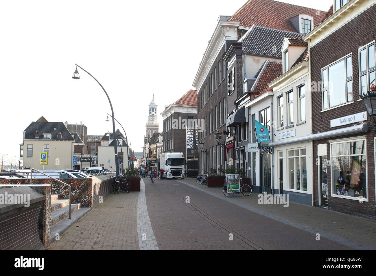 Old inner city of Kampen, Overijssel Province, Netherlands Stock Photo ...
