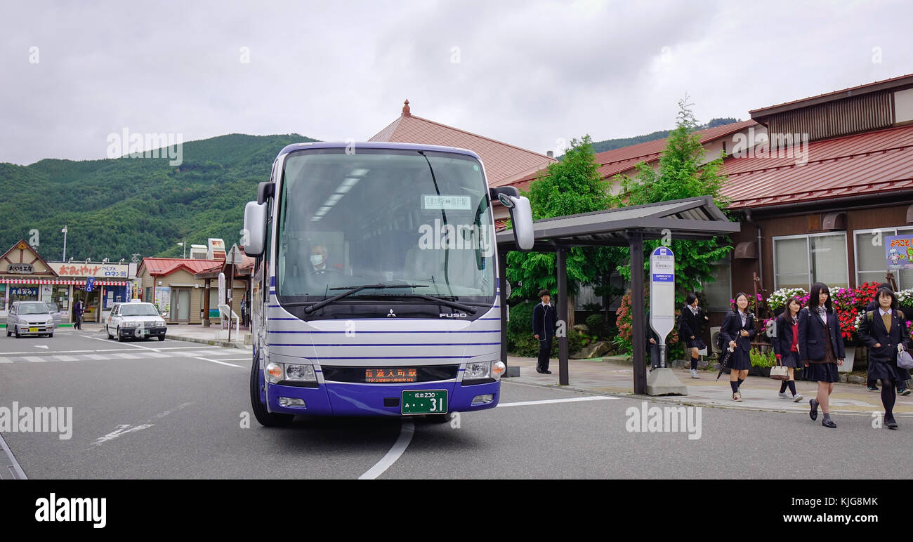 Matsumoto, Japan - Oct 4, 2017. Bus station at Matsumoto, Japan ...