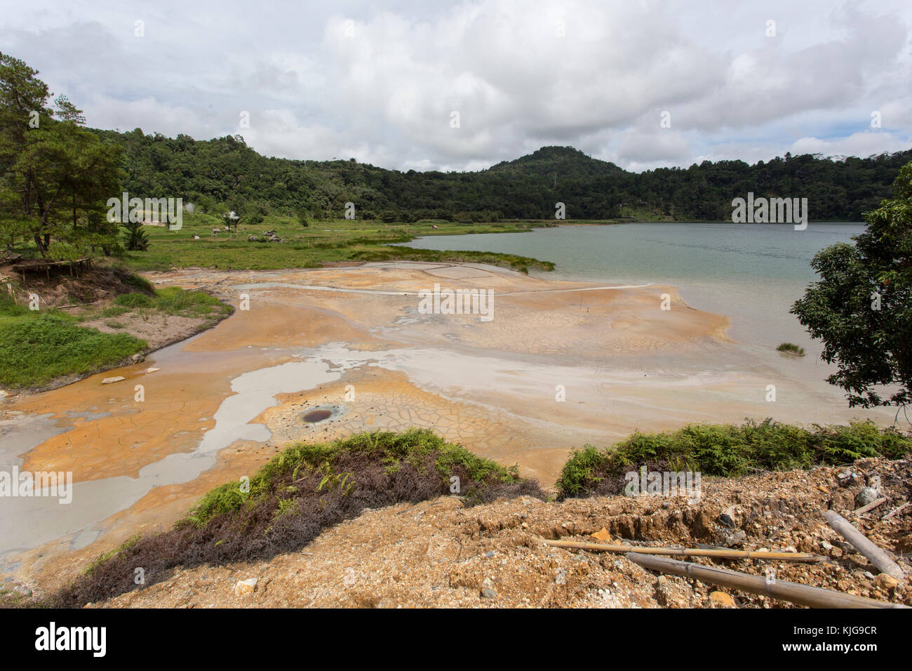 A sulfur lake in north Sulawesi, Indonesia Stock Photo - Alamy