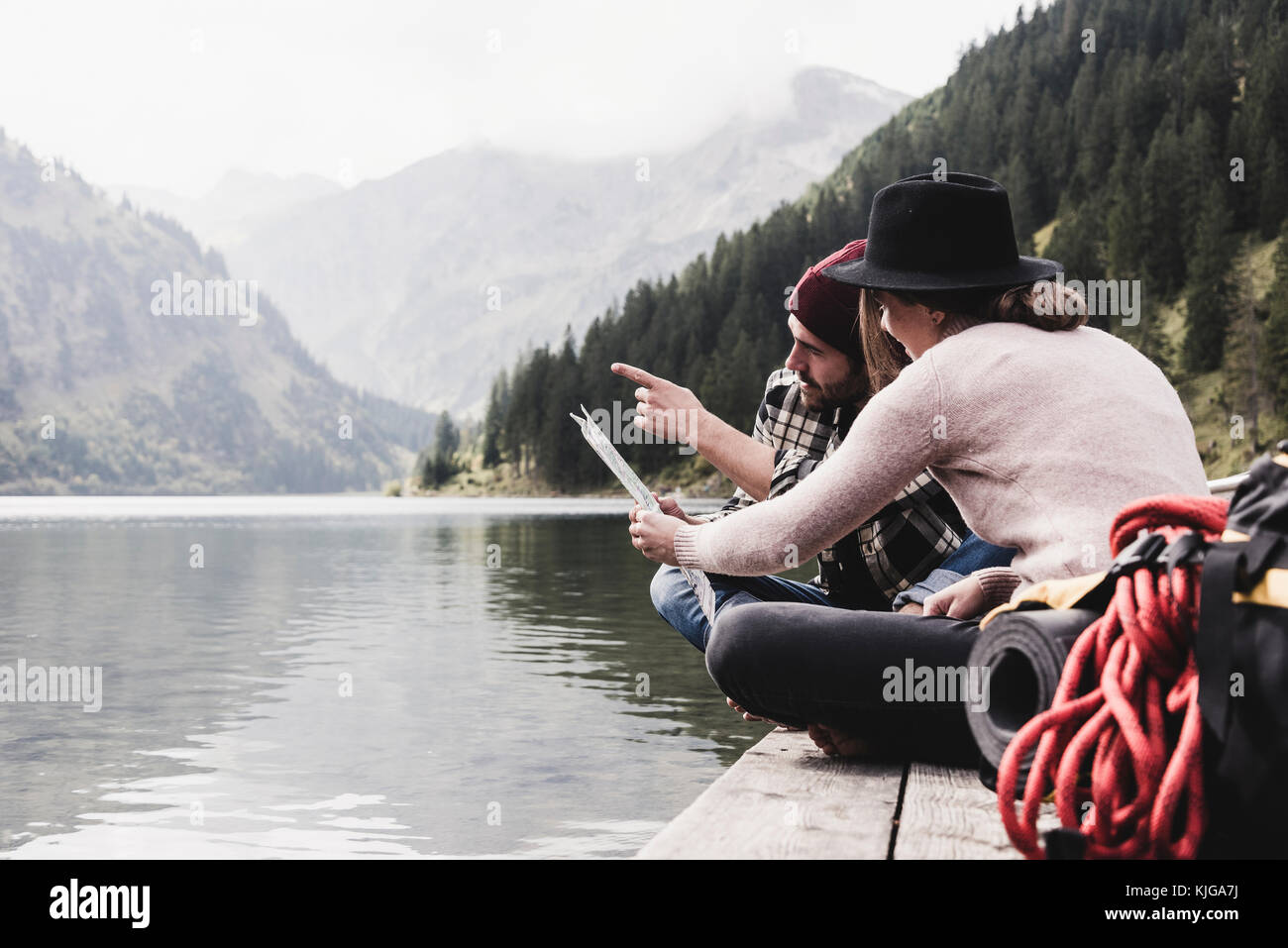 Austria map tourism hi-res stock photography and images - Alamy