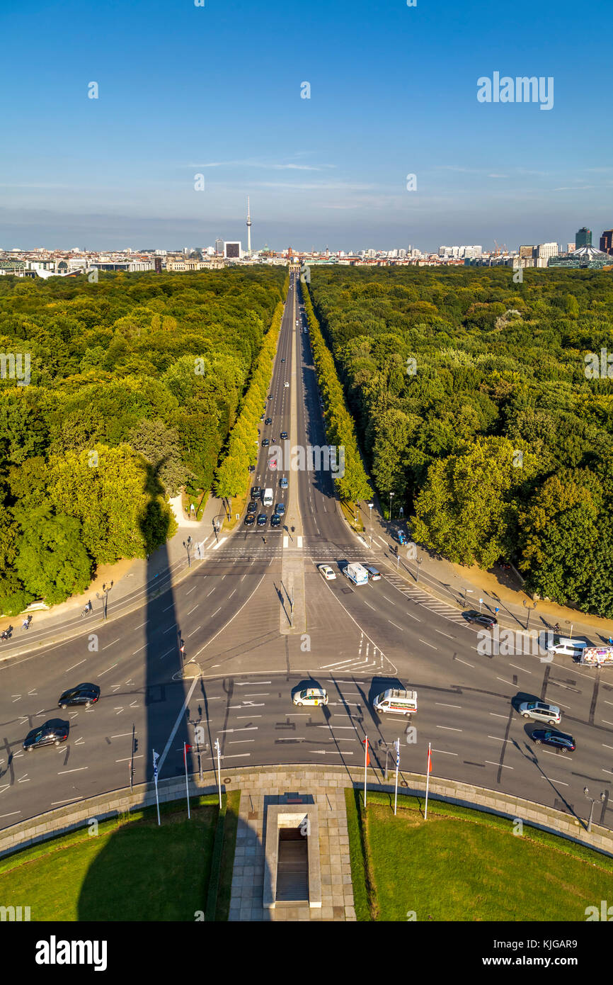 Germany, Berlin, elevated city view from victory column Stock Photo - Alamy
