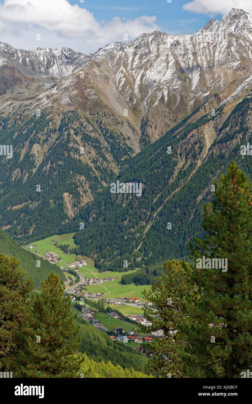 View village valley soelden hi-res stock photography and images - Alamy