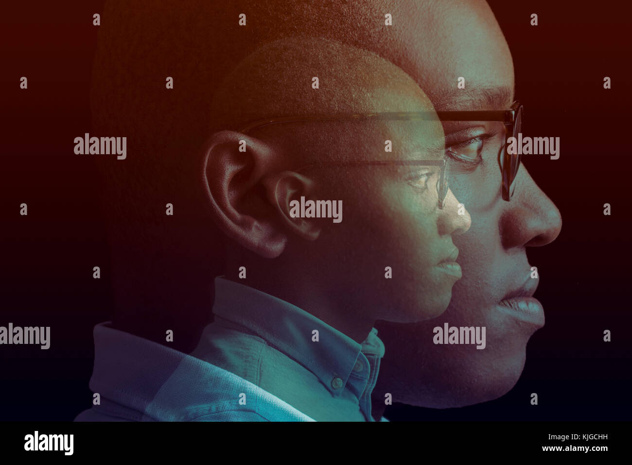 Double profile hi-res stock photography and images - Alamy