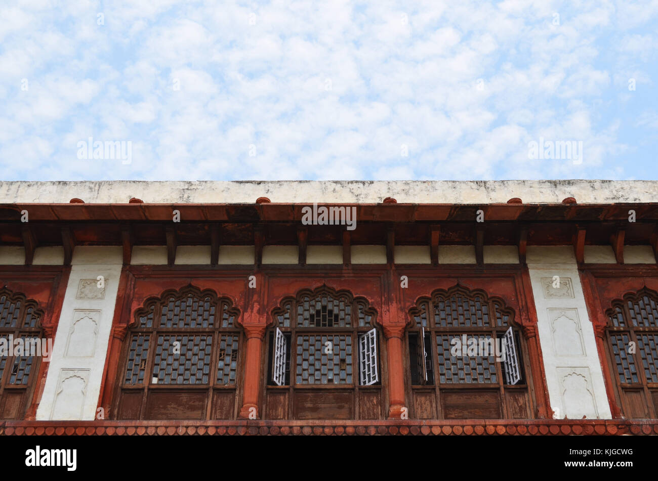 Old building with windows in India Stock Photo - Alamy