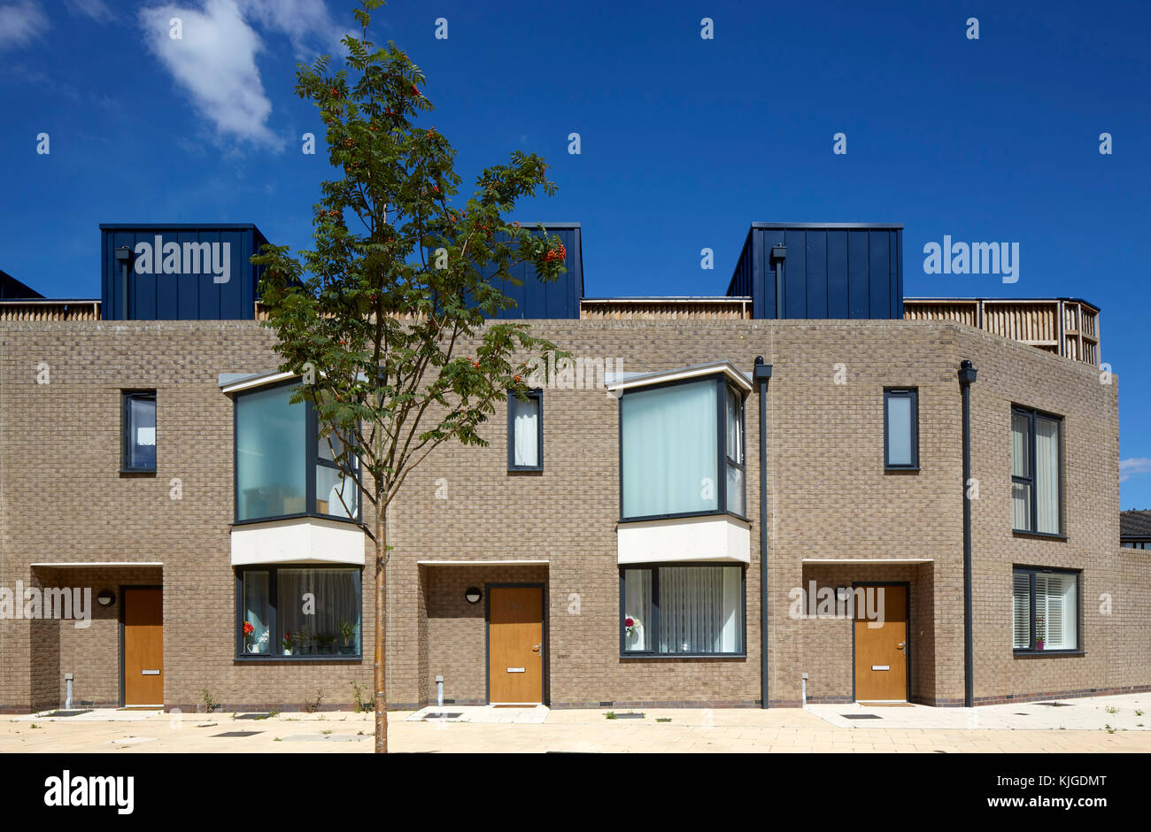 Exterior facade of housing development. Walthamstow Stadium Housing ...