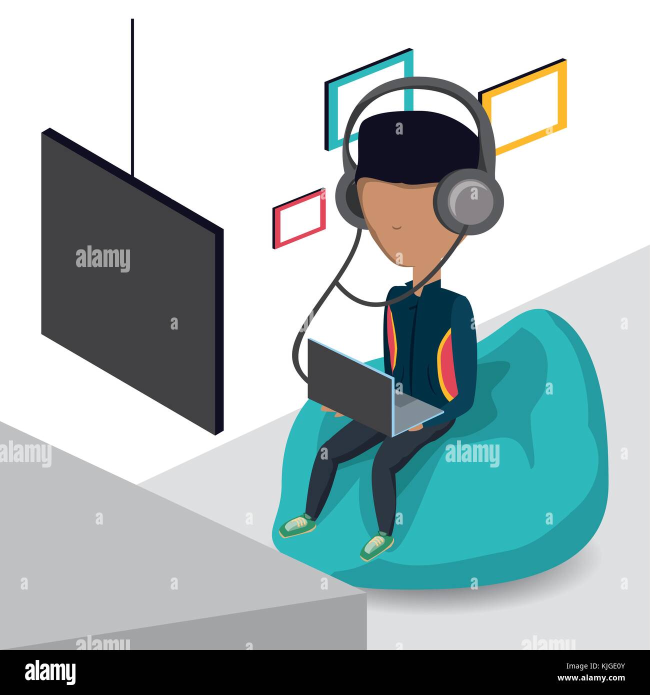 young man icon Stock Vector Image & Art - Alamy