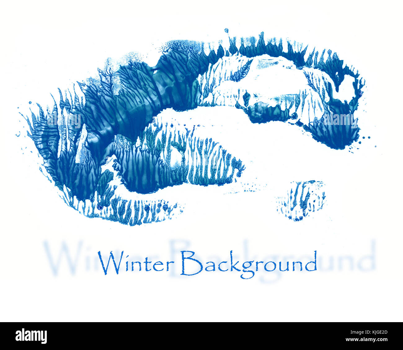 Abstract winter snowy background Cut Out Stock Images & Pictures - Alamy