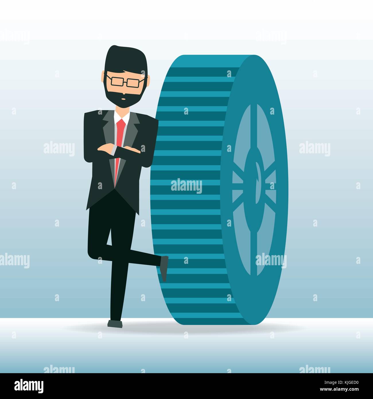 cartoon businessman design concept Stock Vector Image & Art - Alamy