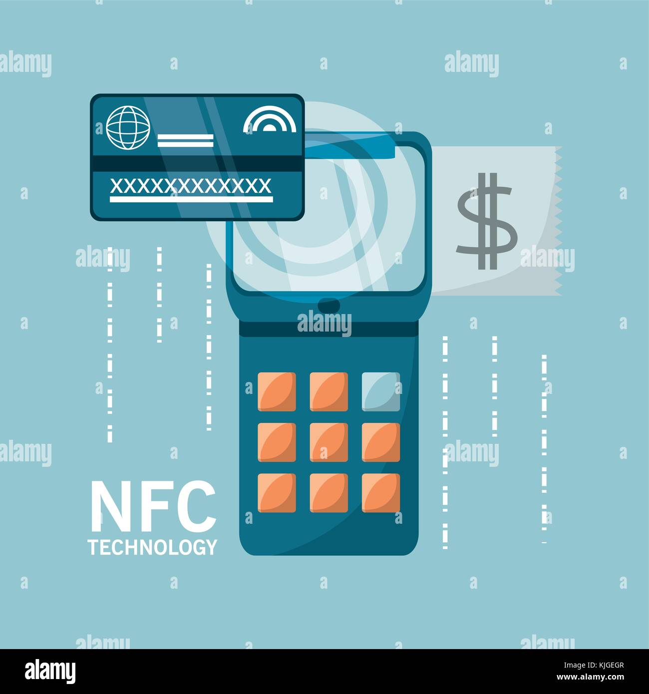 NFC payment design concept Stock Vector Image & Art - Alamy