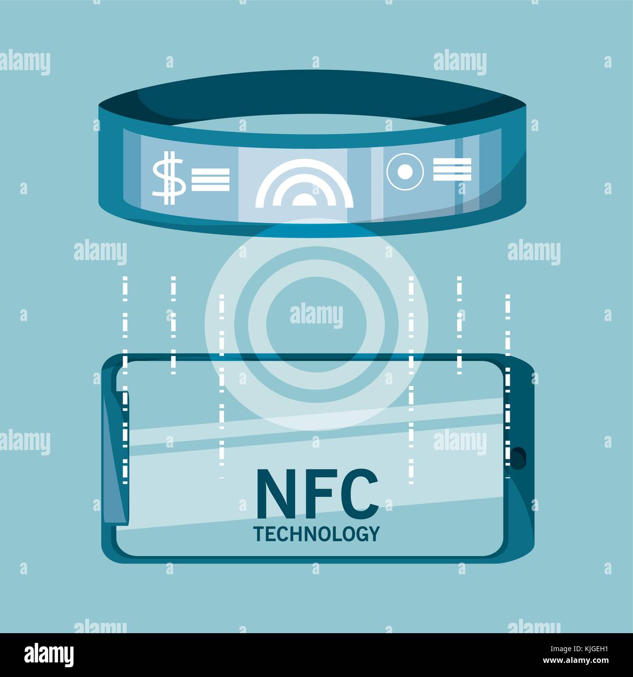 NFC payment design concept Stock Vector Image & Art - Alamy