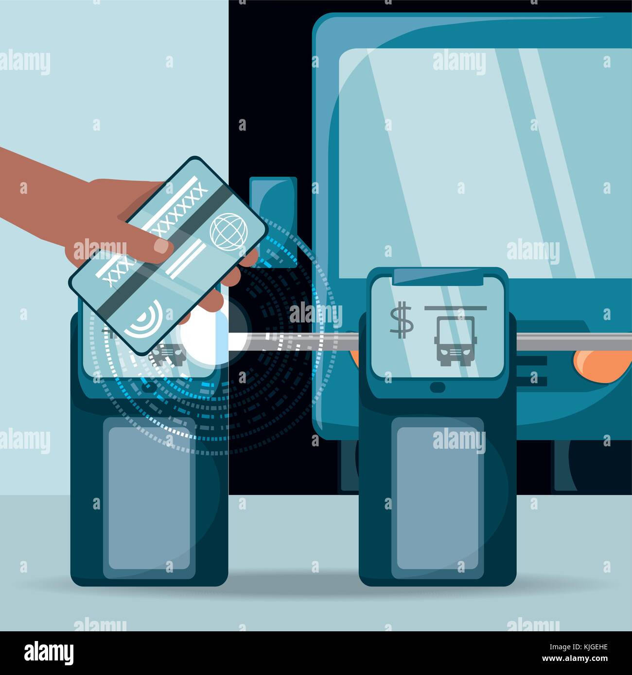 NFC payment design concept Stock Vector Image & Art - Alamy