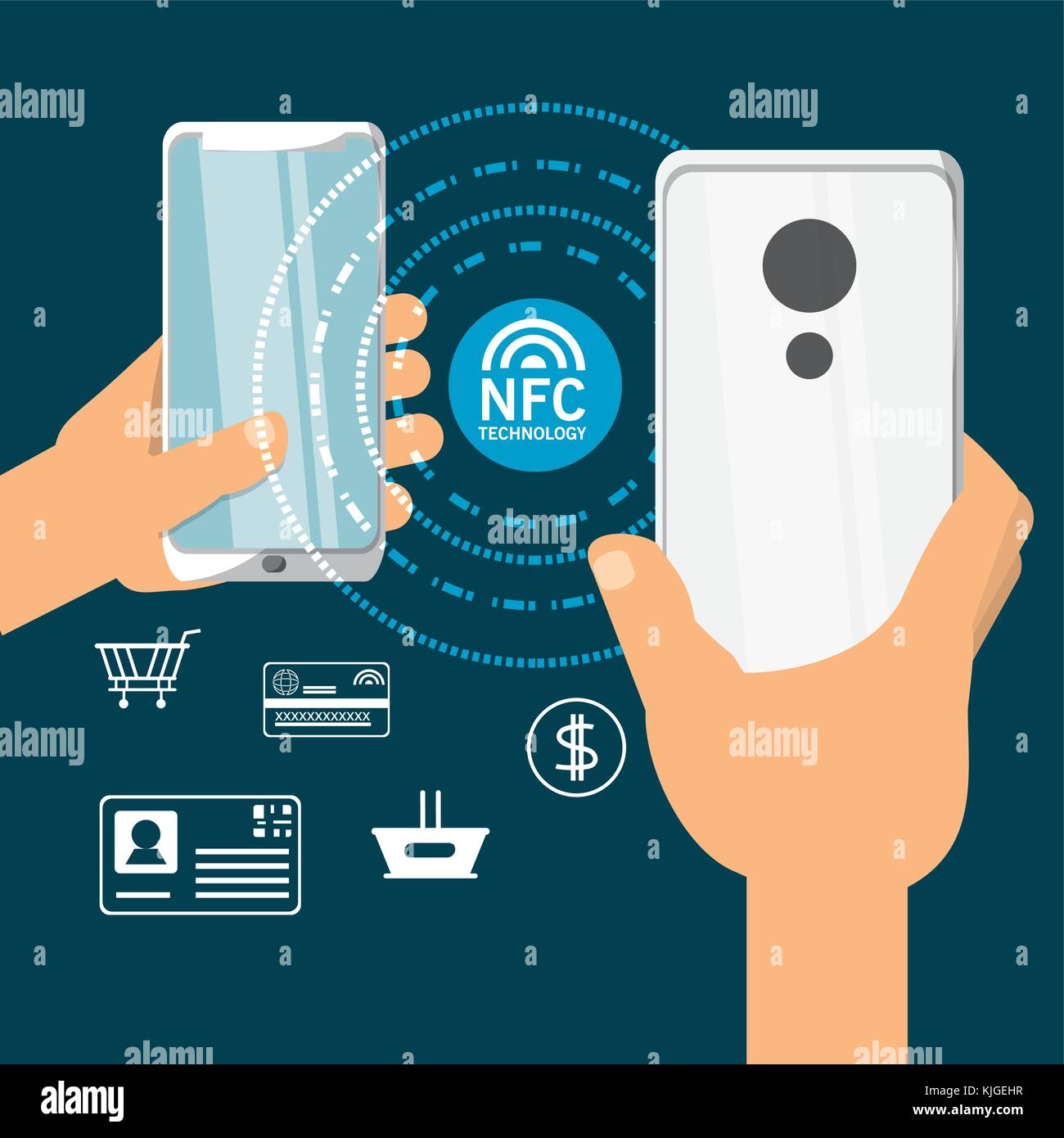 NFC payment design concept Stock Vector Image & Art - Alamy