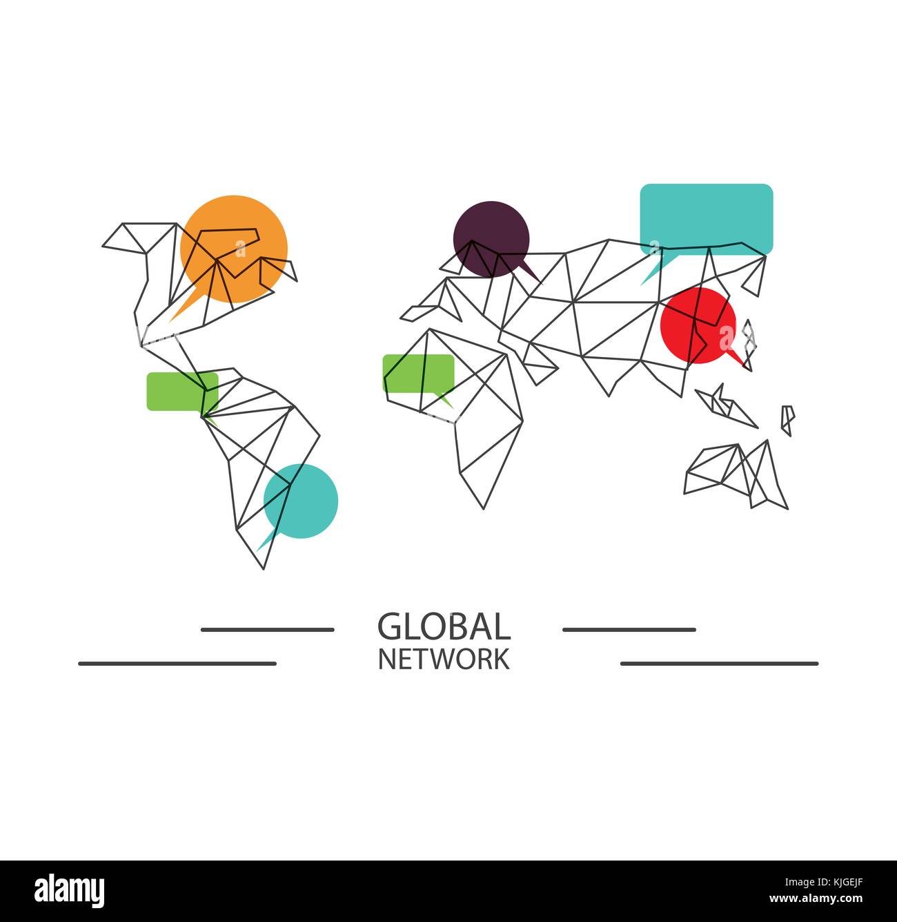 global network design concept Stock Vector Image & Art - Alamy