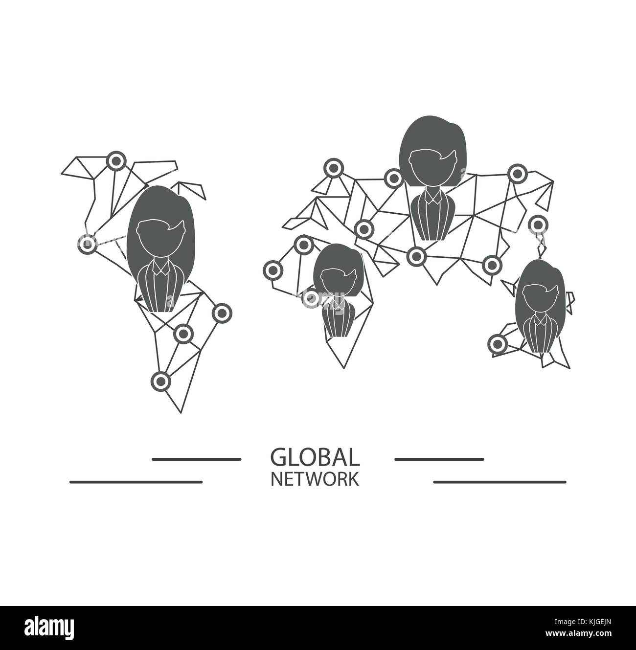 global network design concept Stock Vector Image & Art - Alamy