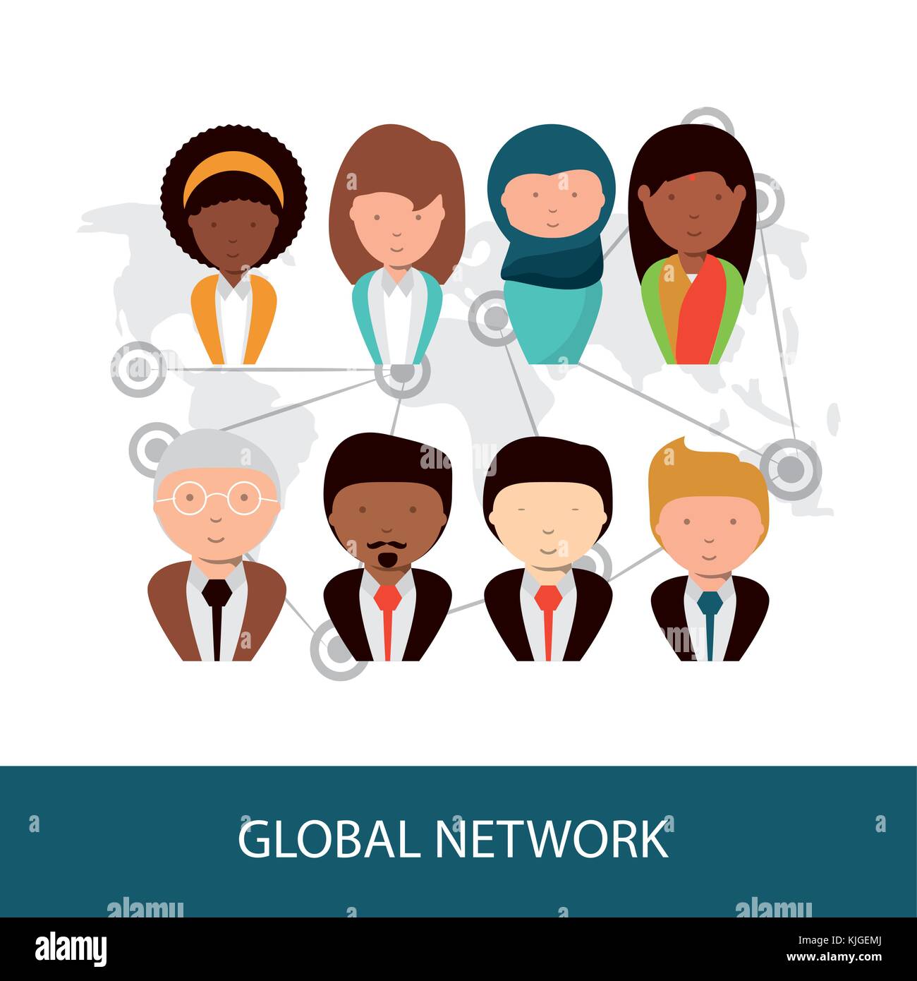 global network design concept Stock Vector Image & Art - Alamy