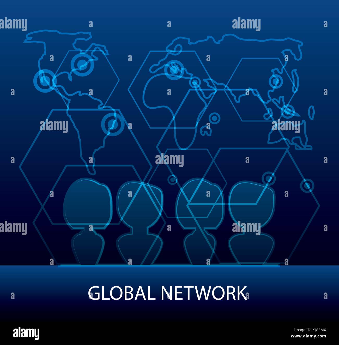 global network design concept Stock Vector Image & Art - Alamy
