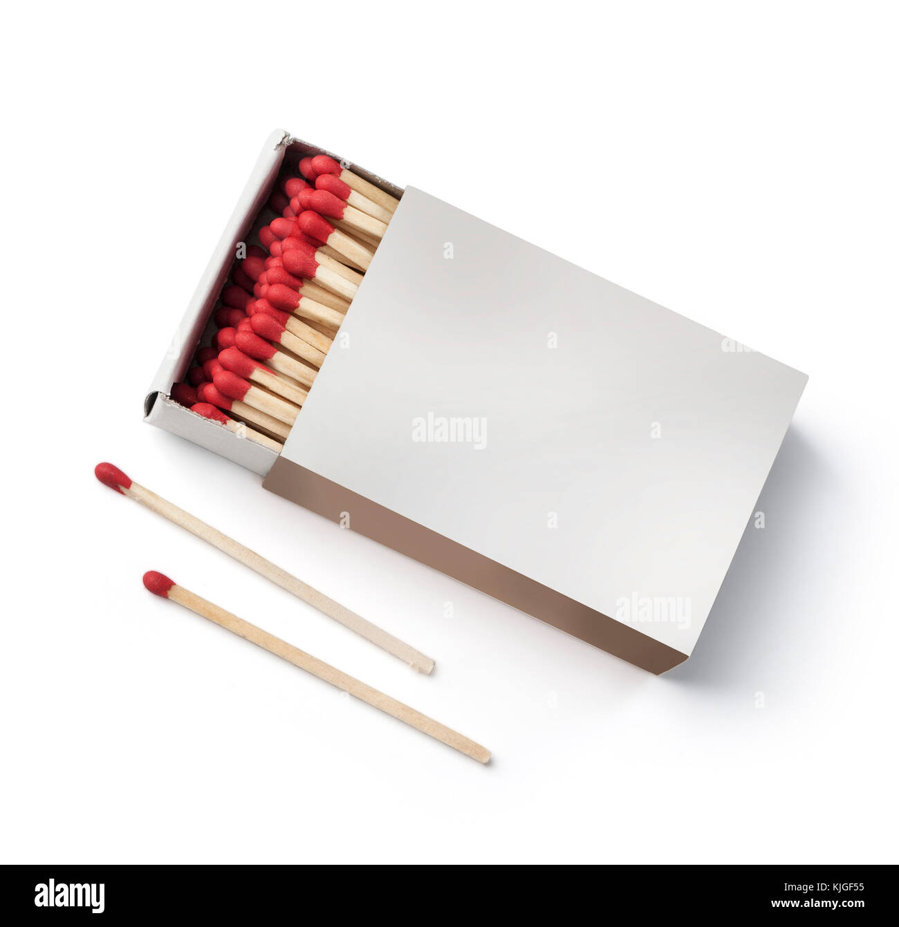 top view matchbox on white with clipping path Stock Photo - Alamy