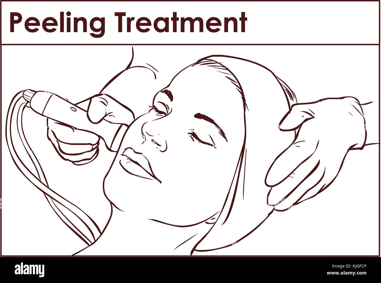 Face Skin Care. Facial Hydro Microdermabrasion Peeling Treatment Stock ...