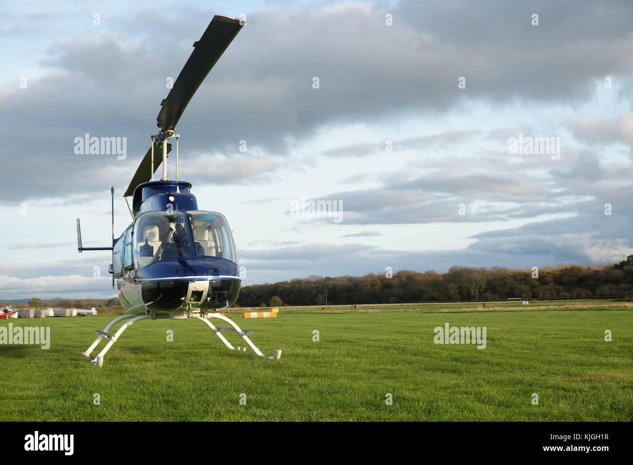 Bell 206L Longranger helicopter Stock Photo - Alamy
