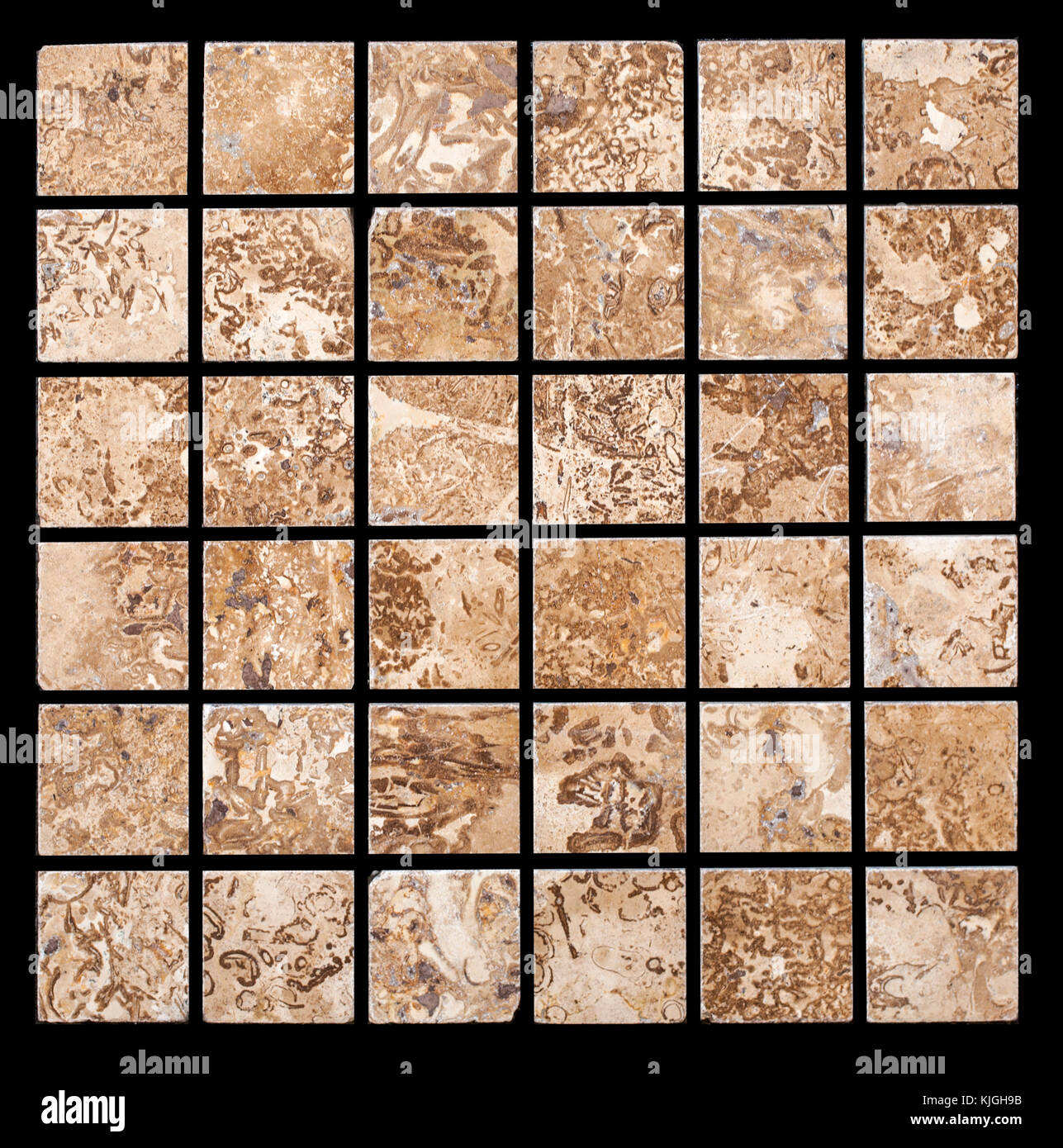 Elegant stone wall from small square parts Stock Photo - Alamy