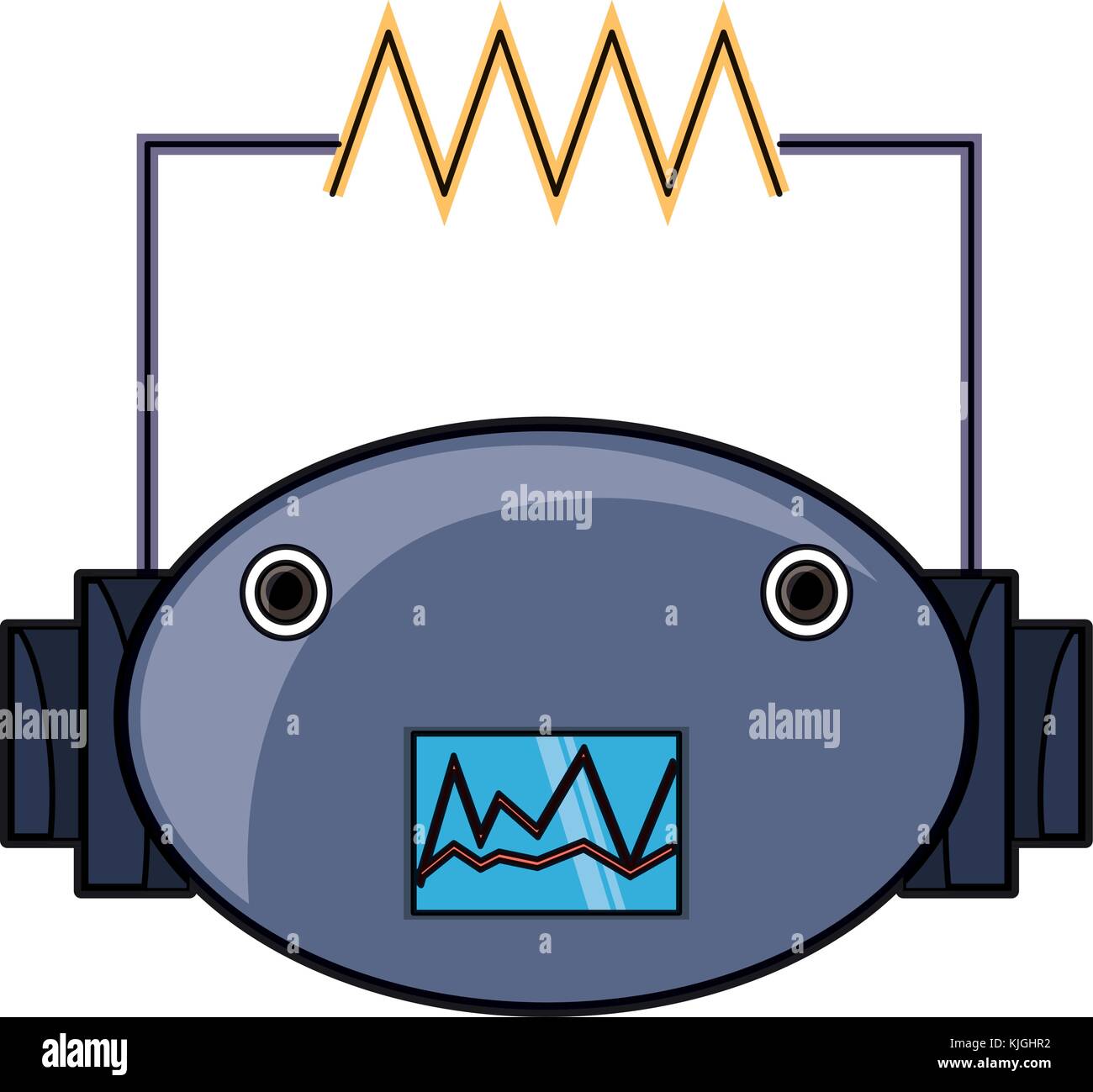 cartoon robot head icon Stock Vector Image & Art - Alamy