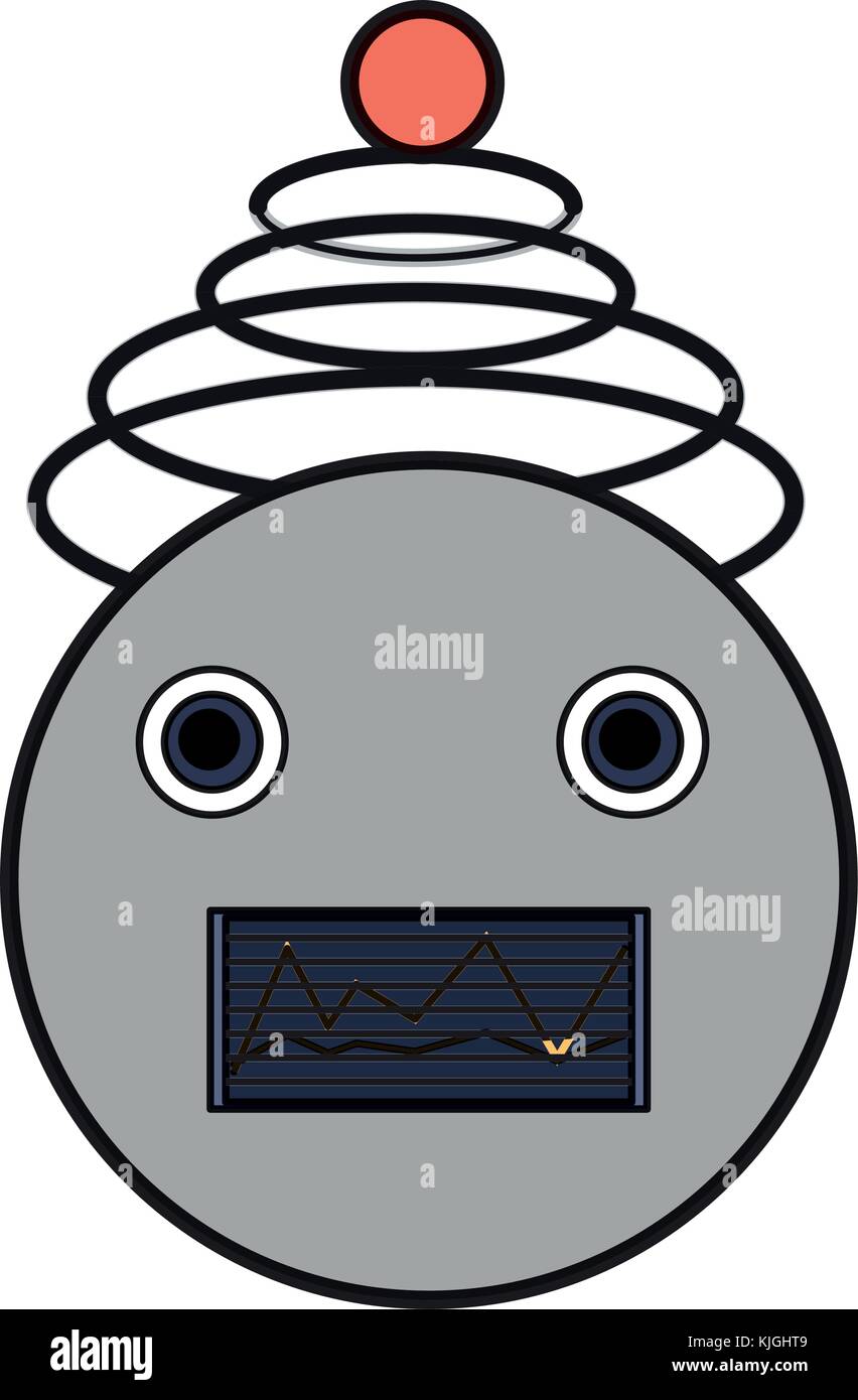 cartoon robot head icon Stock Vector Image & Art - Alamy