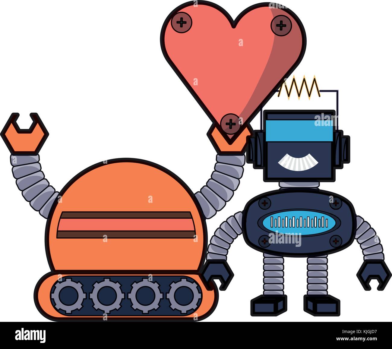 robots couple icon Stock Vector Image & Art - Alamy