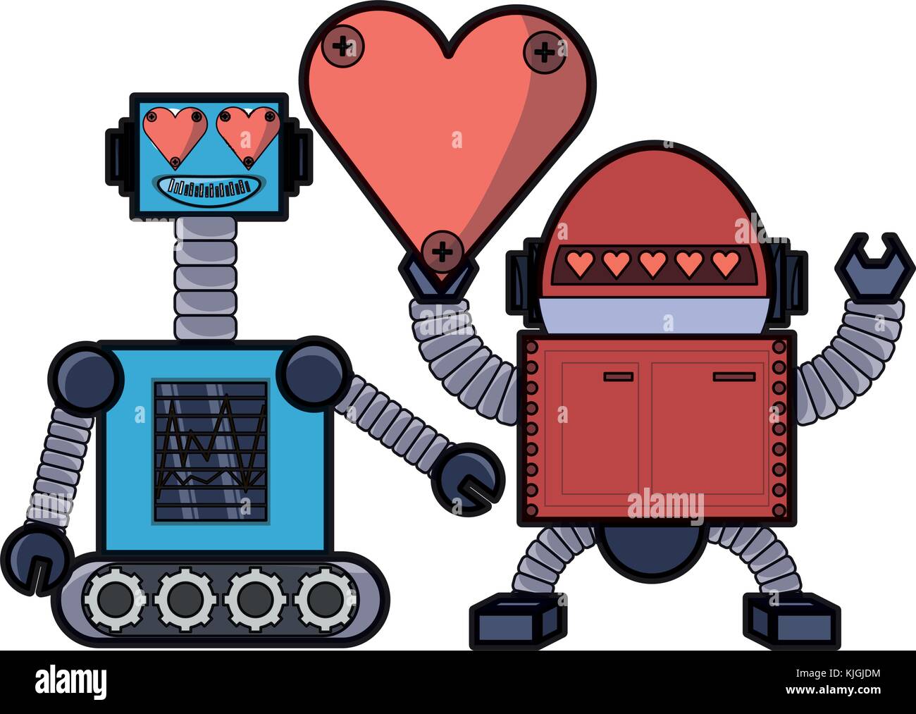 robots couple icon Stock Vector Image & Art - Alamy