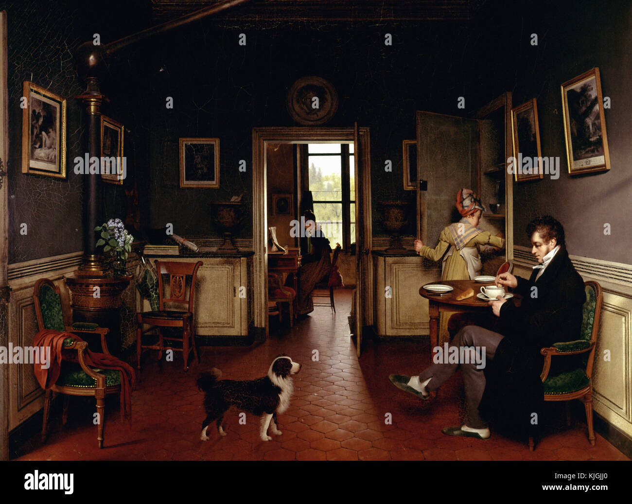 Martin Drolling - Interior of a dining room 1815 Paris, Louvre museum ...