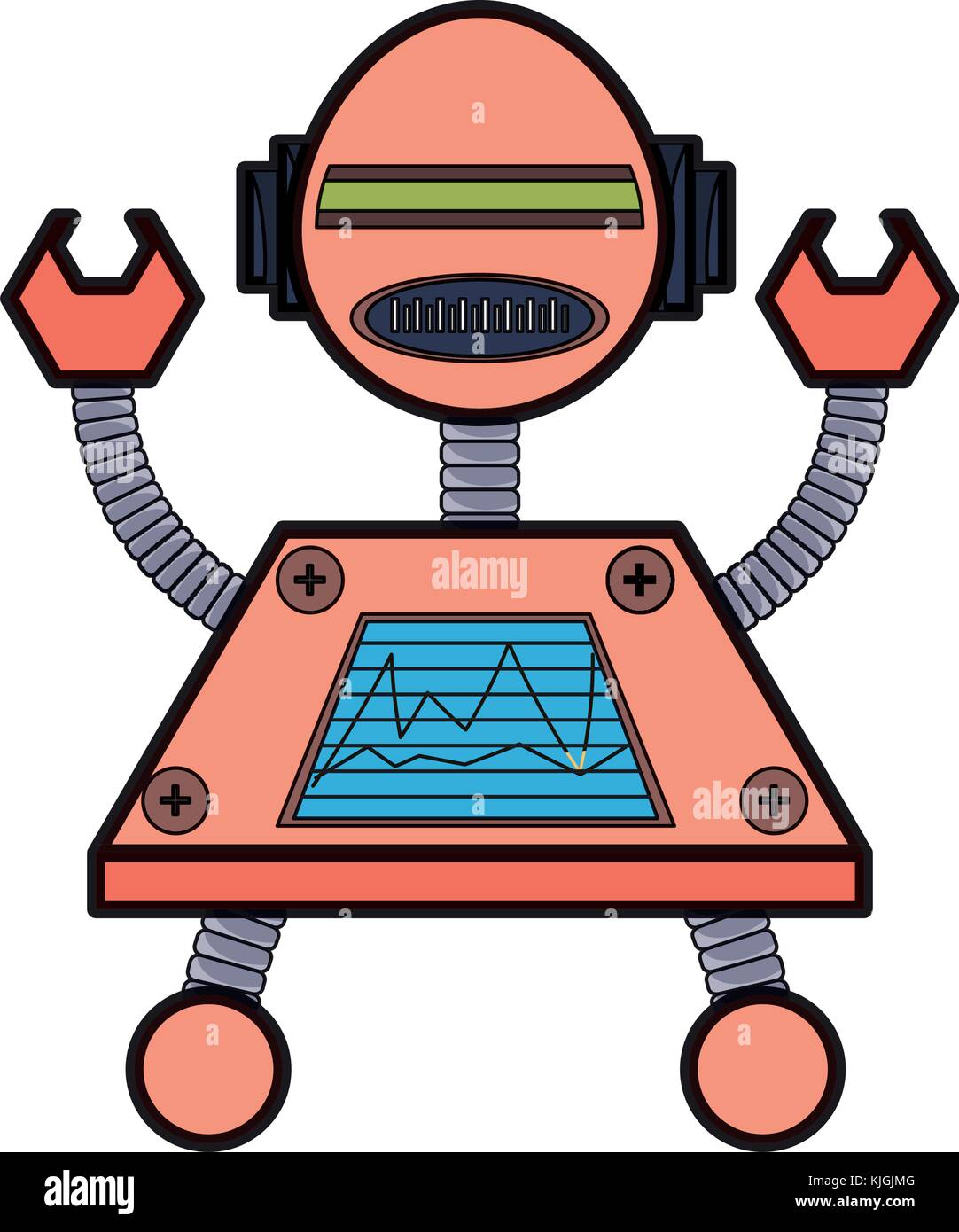 cartoon robot design Stock Vector Image & Art - Alamy
