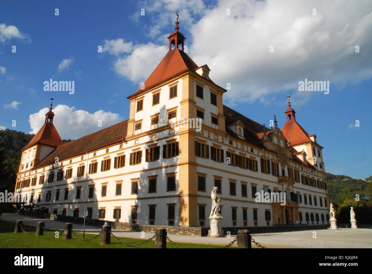 Eggenberg Palace Graz, Austria, viewed from the corner Stock Photo - Alamy