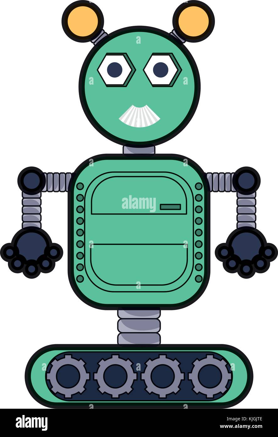 cartoon robot design Stock Vector Image & Art - Alamy