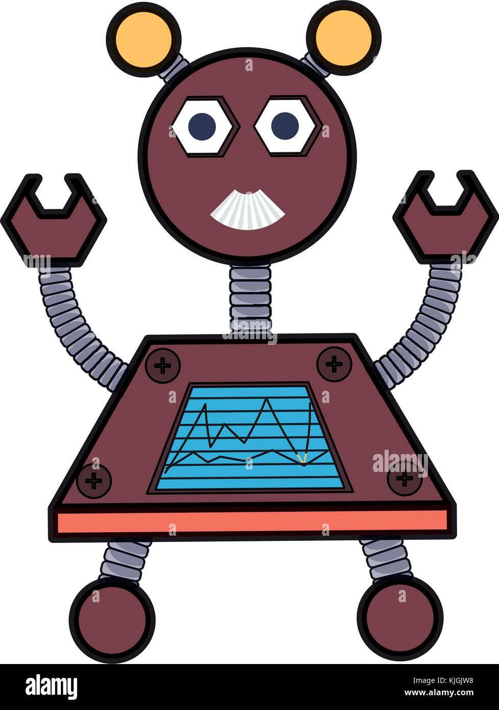 cartoon robot design Stock Vector Image & Art - Alamy