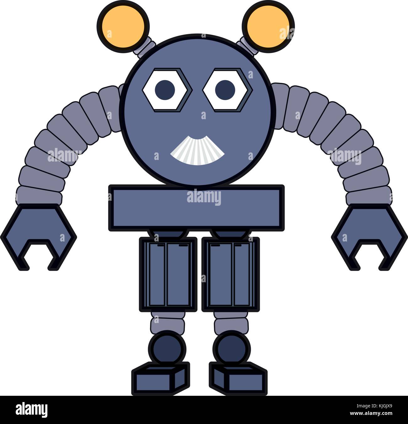 cartoon robot design Stock Vector Image & Art - Alamy